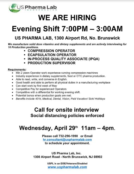 US PharmaLab Inc. Mission, Benefits, and Work Culture | Indeed.com