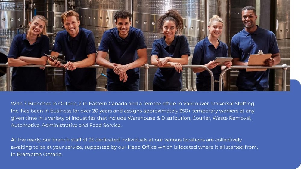 Universal Staffing (Canada) Mission, Benefits, and Work Culture ...