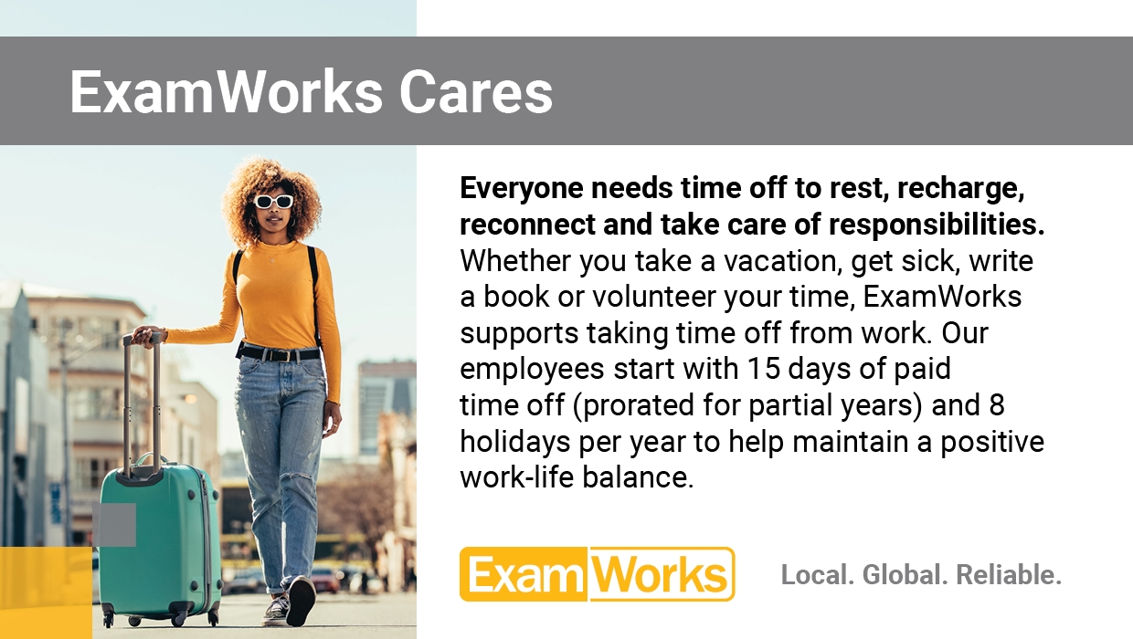 ExamWorks Mission, Benefits, and Work Culture | Indeed.com