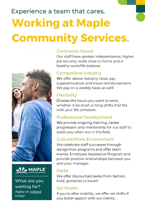 Maple Community Services Mission, Benefits, and Work Culture | Indeed.com