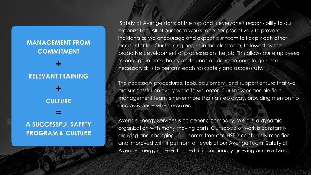 Avenge Energy Services Mission, Benefits, and Work Culture | Indeed.com