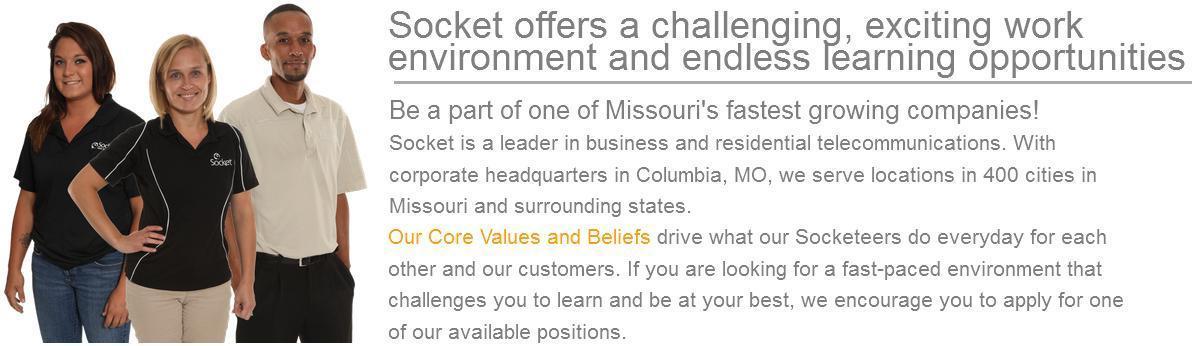 Socket Telecom Mission, Benefits, and Work Culture | Indeed.com