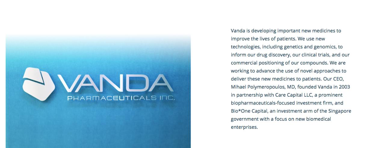 Vanda Pharmaceuticals Logo