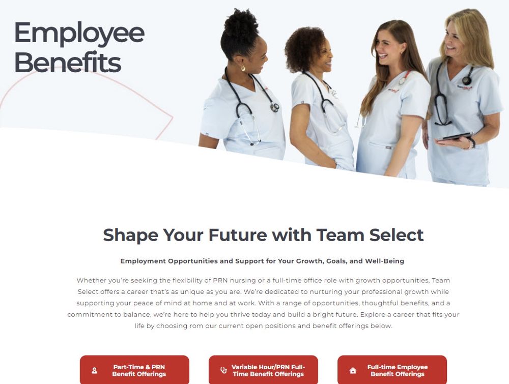 Team Select Home Care Mission, Benefits, and Work Culture | Indeed.com