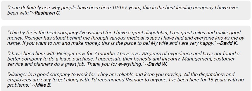 Risinger Brothers Transfer, Inc. Mission, Benefits, and Work Culture ...