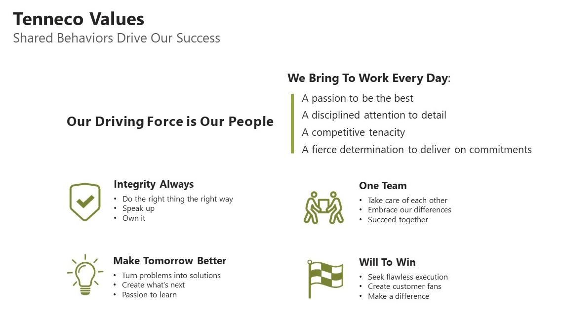 Tenneco Mission, Benefits, and Work Culture | Indeed.com