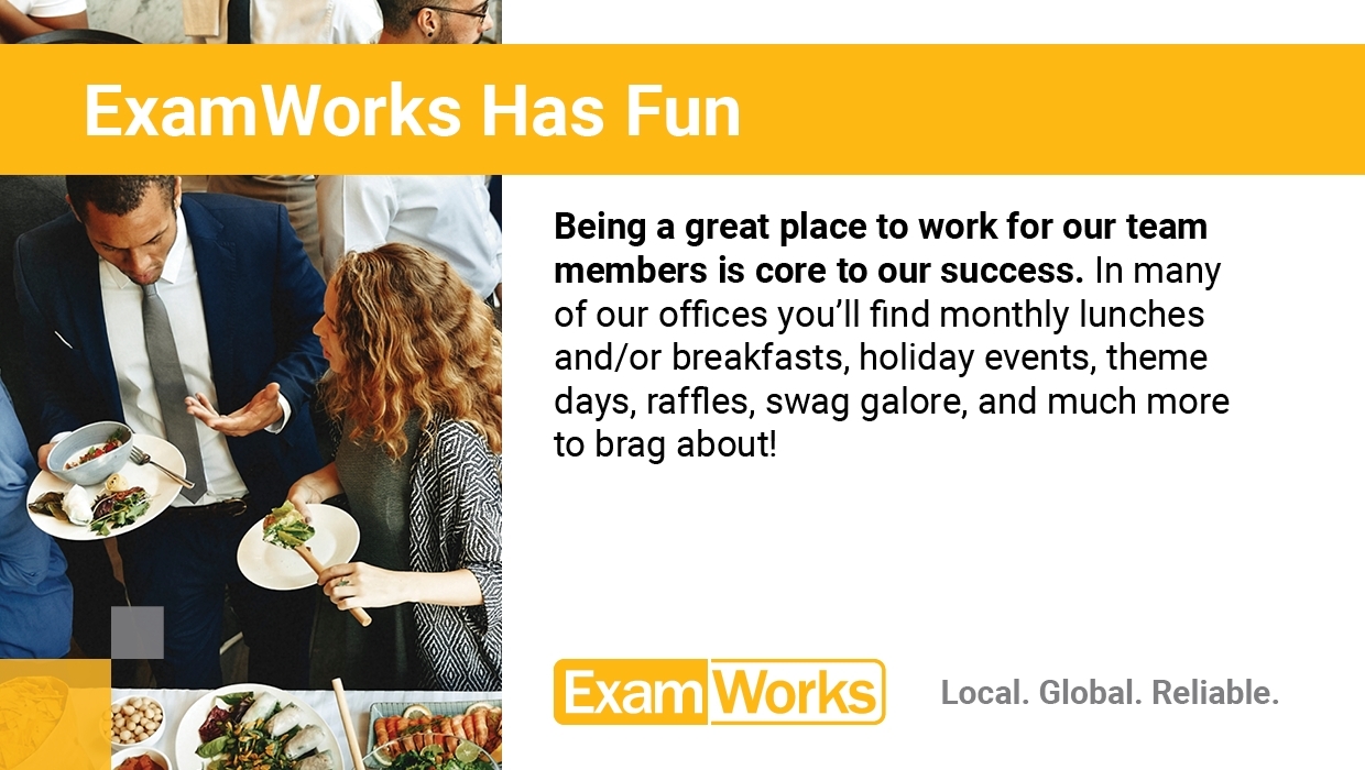 ExamWorks Mission, Benefits, and Work Culture | Indeed.com