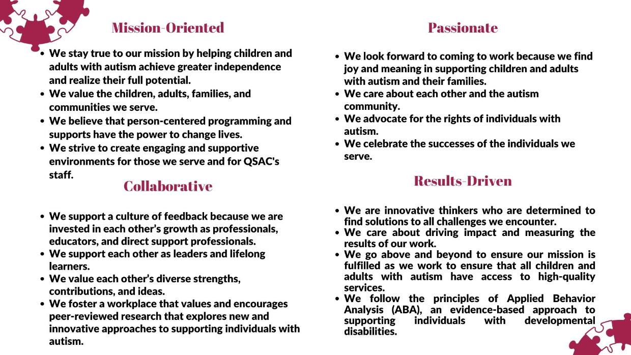 QSAC, Inc. Mission, Benefits, and Work Culture | Indeed.com