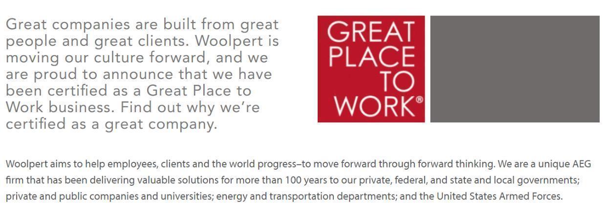 Woolpert Mission, Benefits, and Work Culture | Indeed.com